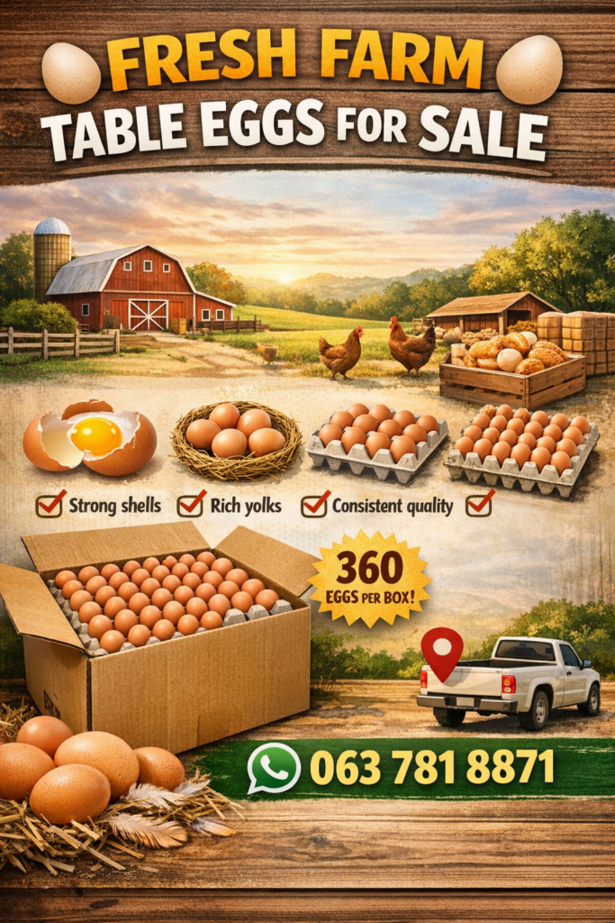 Table Eggs - R40.00 - Order today