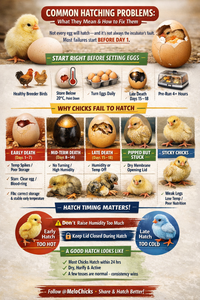 Incubation - Common Hatching Problems — and What They Really Mean ...